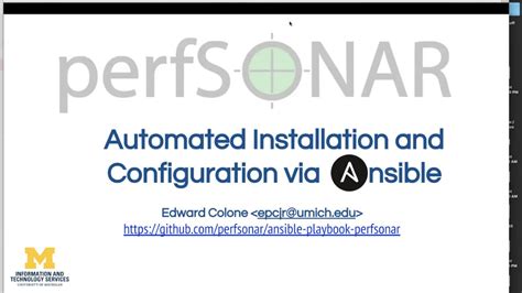 20190419 perfsonar automated installation and configuration via