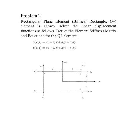 solved problem 2 rectangular plane element bilinear