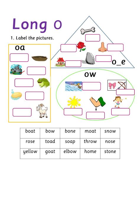 Oa Ow Worksheet