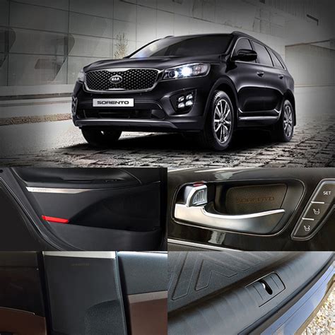 더뉴 올뉴 쏘렌토 소렌토 도어내캐치 도어스텝 도어 기스 스크래치 방지 가죽 커버 티몬