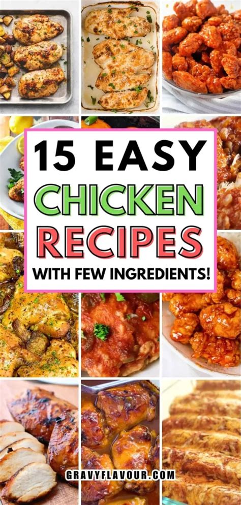 15 Easy Chicken Recipes For Dinner With Few Ingredients