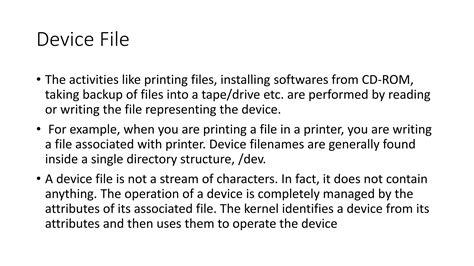 Unix Details File System Architecture Directory Ppt