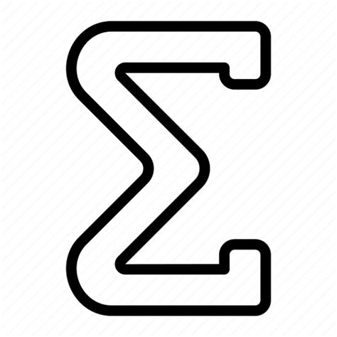 Sum Sigma Total Maths Summation Greek Edit Icon Download On
