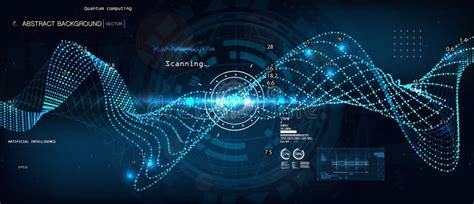 Quantum Computing Big Data Algorithms Stock Vector Illustration Of
