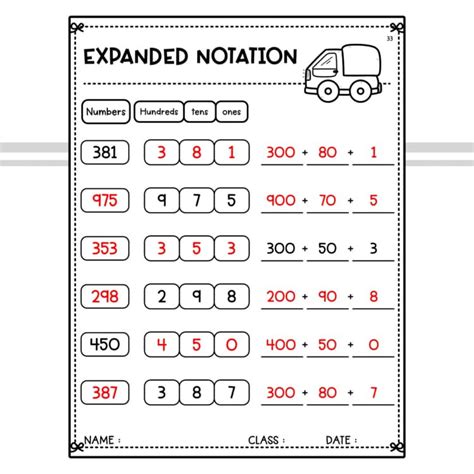 Expanded Notation By Worksheets By Kh 1 Tpt