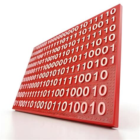 3d Binary Code Isolated On White Background Stock Illustration Illustration Of Server