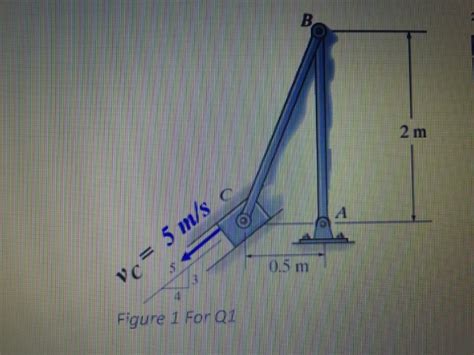 Solved Question At The Instant Shown Velocity Of Block C Is Chegg