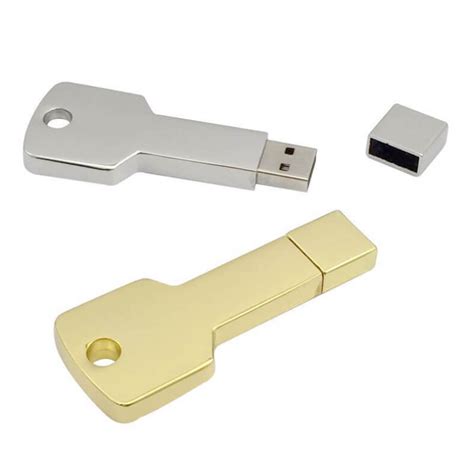Key Shape Gold Silver Metal USB Stick Memory China USB Flash Drive And USB Memory Stick Not