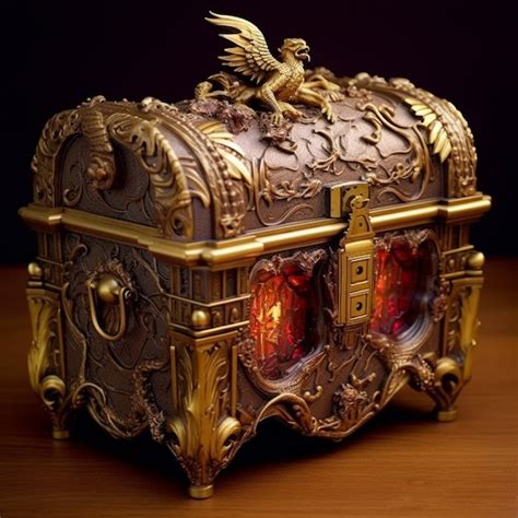 Premium Photo A Ornate Safe Deposit Box