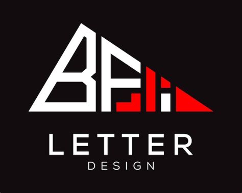 Premium Vector Triangle Shape Bfi Letter Logo Design
