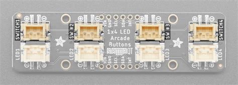 Pinouts Adafruit Led Arcade Button 1x4 Stemma Qt Adafruit Learning