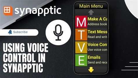 How To Use Voice Control In Synapptic YouTube