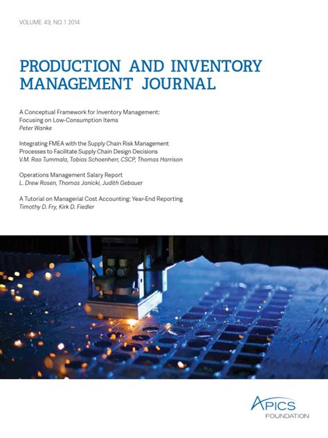 Pdf 2014 Apics Production And Inventory Management Journal Dokumen Tips