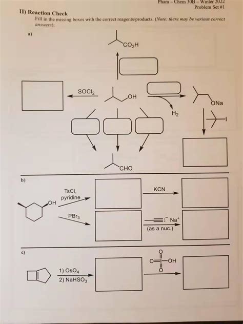 Solved Pham Chem 30B Winter 2022 Problem Set 1 II Chegg Com