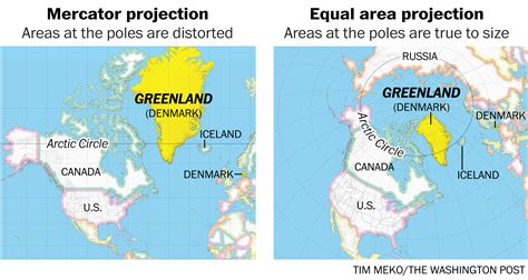 Why Maps Make Greenland Look As Big As The Us And Why They Are Wrong