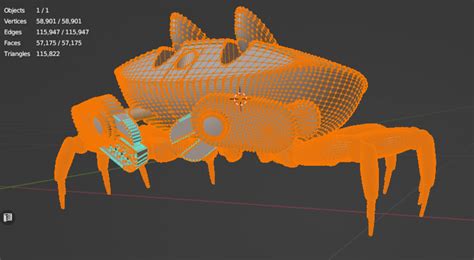 Robot Crab Stylized 3d Model Turbosquid 2069849