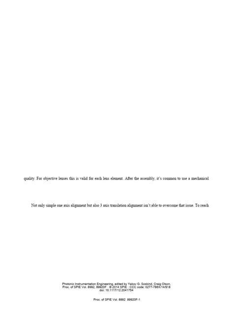 Camera Module Assembly Pdf Imaging Electromagnetic Radiation