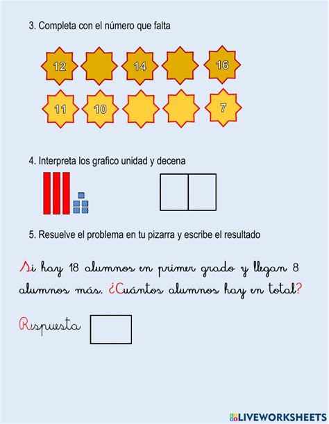 Matemática Online Exercise For Matemática Live Worksheets