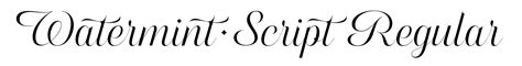 Watermint Script Font Webfont And Desktop Myfonts