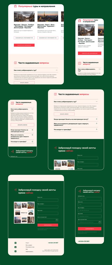 Travel Agency Web Design Concept On Behance