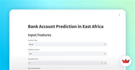 Babatunde Yusuf On Linkedin Financial Inclusion Prediction Streamlit App