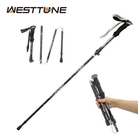 Палка телескопическая WESTTUNE складная, походная легкая палка, 5 ...