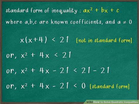 How To Solve Quadratic Inequalities With Pictures WikiHow
