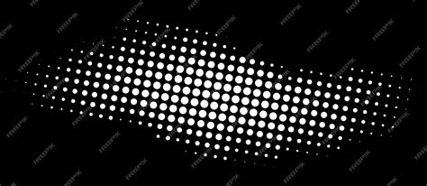 Premium Vector White Dots Pattern Halftone Dots Curved Gradient Pattern Background Curve