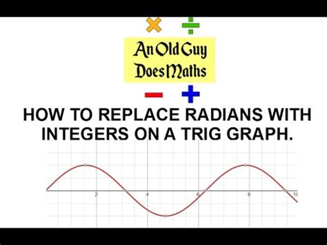 How To Replace Radians With Integers On The X Axis Of Trig Graphs YouTube
