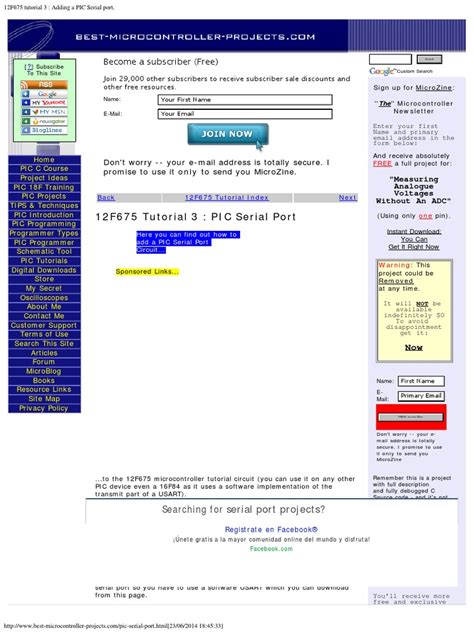 12f675 Tutorial 3 Adding A Pic Serial Port Pdf Microcontroller Bit