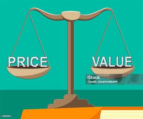 가격 대 가치 균형 재무 가치에 대한 비용 지출 비교 3d 그림 가격에 대한 스톡 사진 및 기타 이미지 가격 가격표 가계 Istock