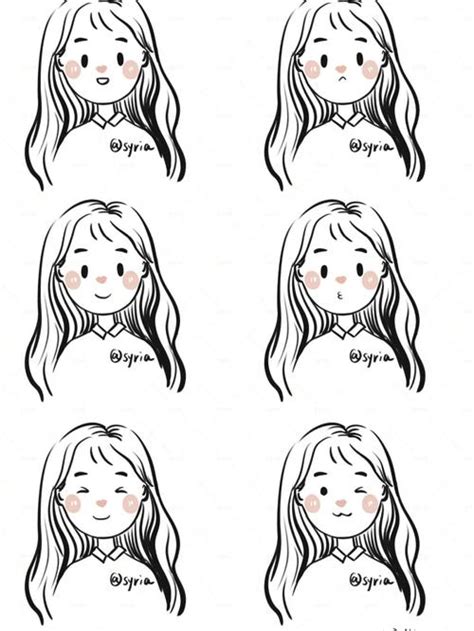 卷发女孩简笔画 卷发女孩简笔画图片大全线条 苗苗知道