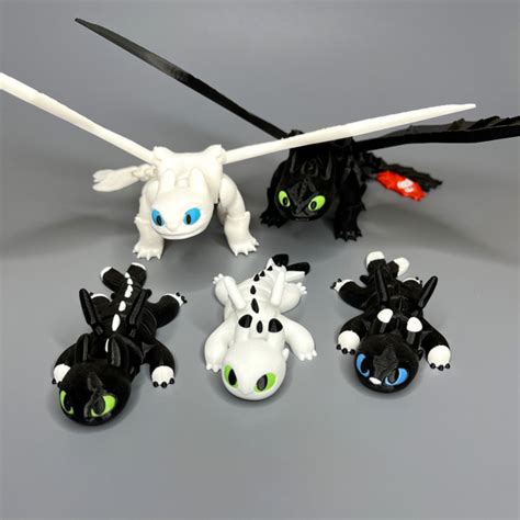 Семья Беззубика и Дневной фурии детеныши малыши фурий 3 шт Как приручить дракона купить с