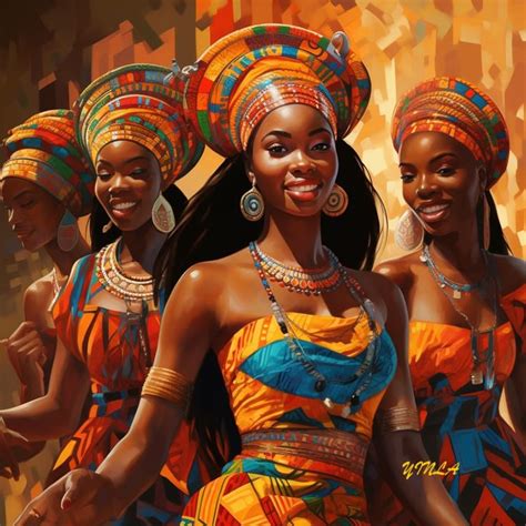 Vibrant African Heritage Art Full Of Life Celebrating Culture