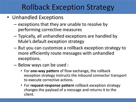 Mule Error Handlingrollback Exception Strategy Ppt