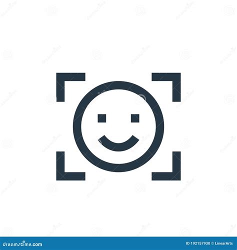 Face Detection Icon Vector From Photography Concept Thin Line