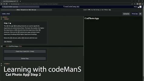 Learn Html By Building A Cat Photo App Step 2 Youtube