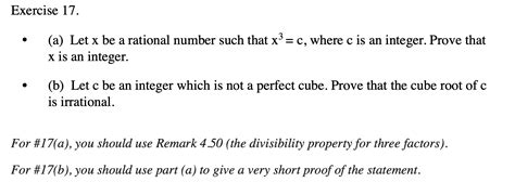 Solved Exercise A Let X Be A Rational Number Such Chegg Com