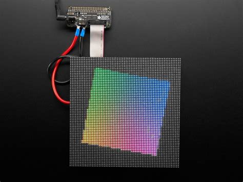 Adafruit Rgb Matrix Bonnet Control Rgb Matrix Display Easily With A Raspberry Pi Electronics Lab