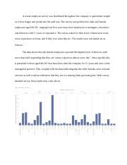 4 3 Executive Summary Tableau Docx A Recent Employee Survey Was Distributed Throughout The