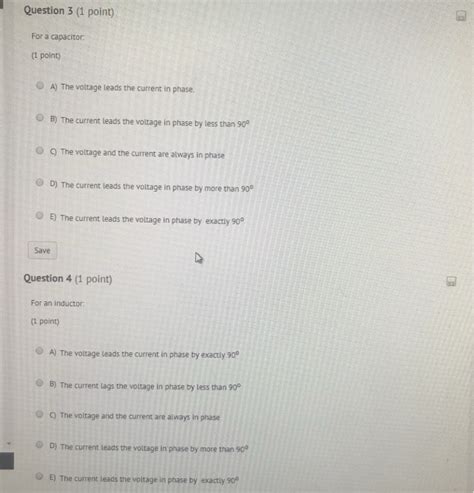 Solved Question 1 1 Point Which Of The Following