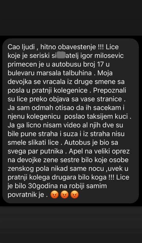 Serijski Silovatelj Opušteno šeta Gradom