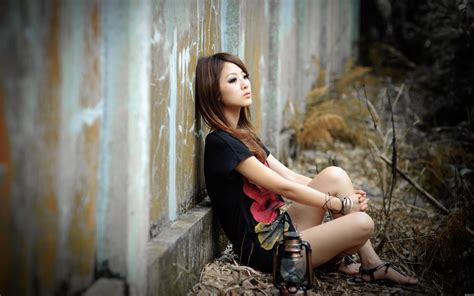 Wallpaper Long Hair Asian Dress Fashion Spring Person Girl