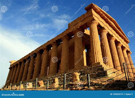 Concordia Greek Temple Agrigento Italy Stock Image Image Of