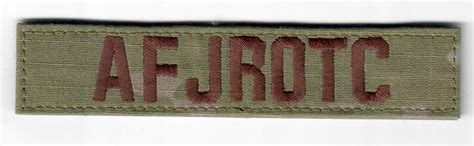 Afjrotc Ocp Branch Nametape W Velcro Attachment Mil Bar