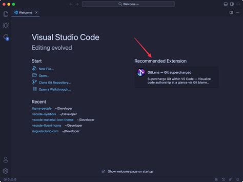 allow recommended extensions on the welcome page to be turned off