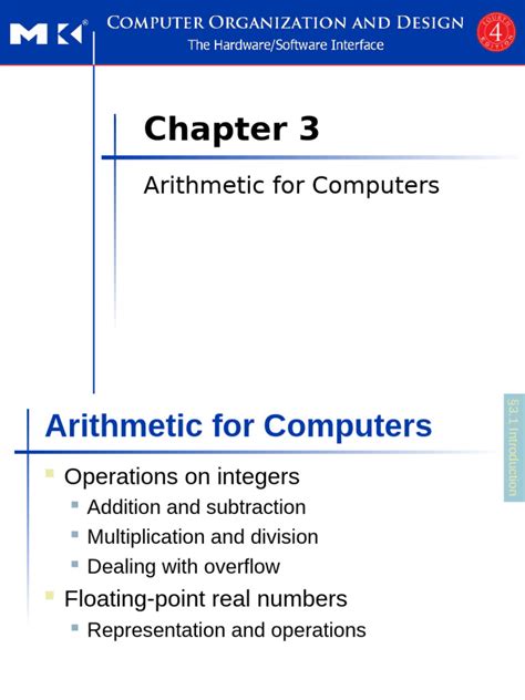 Chapter 3 Arithmetic For Computers Pdf Computer Science Computer Architecture
