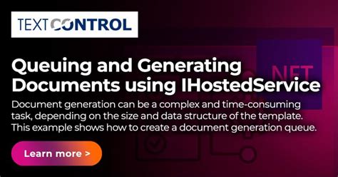 text control on linkedin queuing and generating documents using an