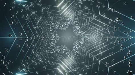 3d Rendering Abstract Background With Geometric Shapes Modern Graphic Design Stock