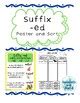 Suffix Ed Poster Sort And Activity By Succulents And Second Tpt